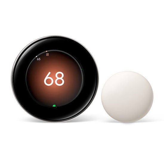 Google Nest Learning Thermostat (4th gen) includes Nest Temperature ...